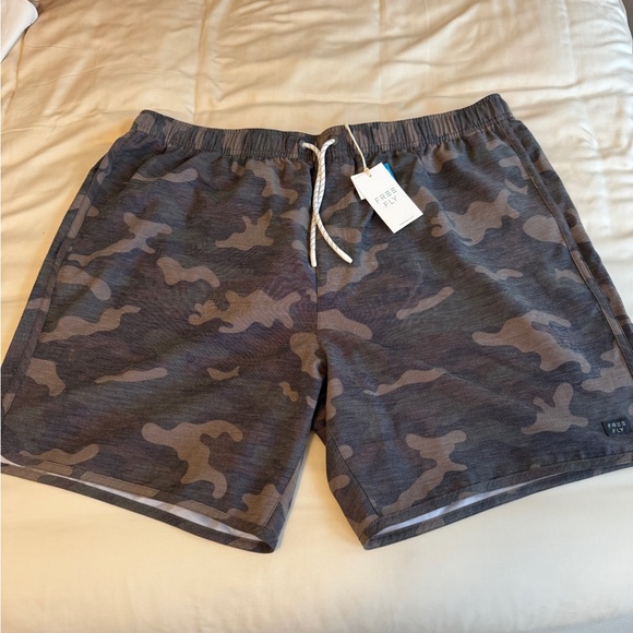Free Fly Apparel | Shorts | Nwt Free Fly Reverb Camo Shorts Xxl | Poshmark